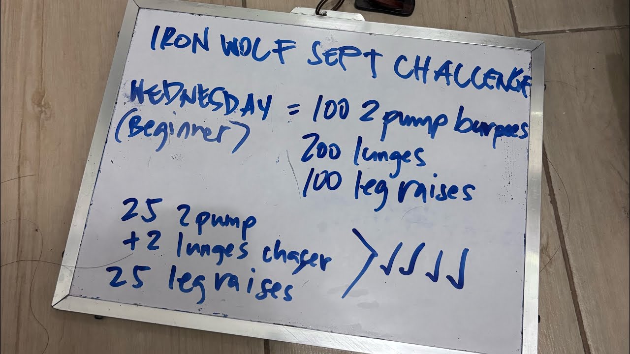 Day 3 of 30 Iron Wolf Sept Challenge | Wednesday Workout | Last round ...