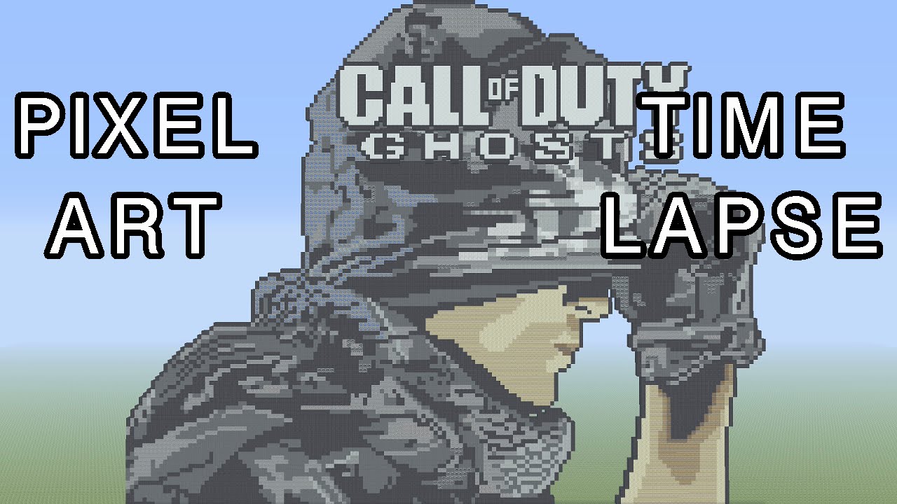 Minecraft Pixel Art Timelapse - Call Of Duty: Ghosts - YouTube