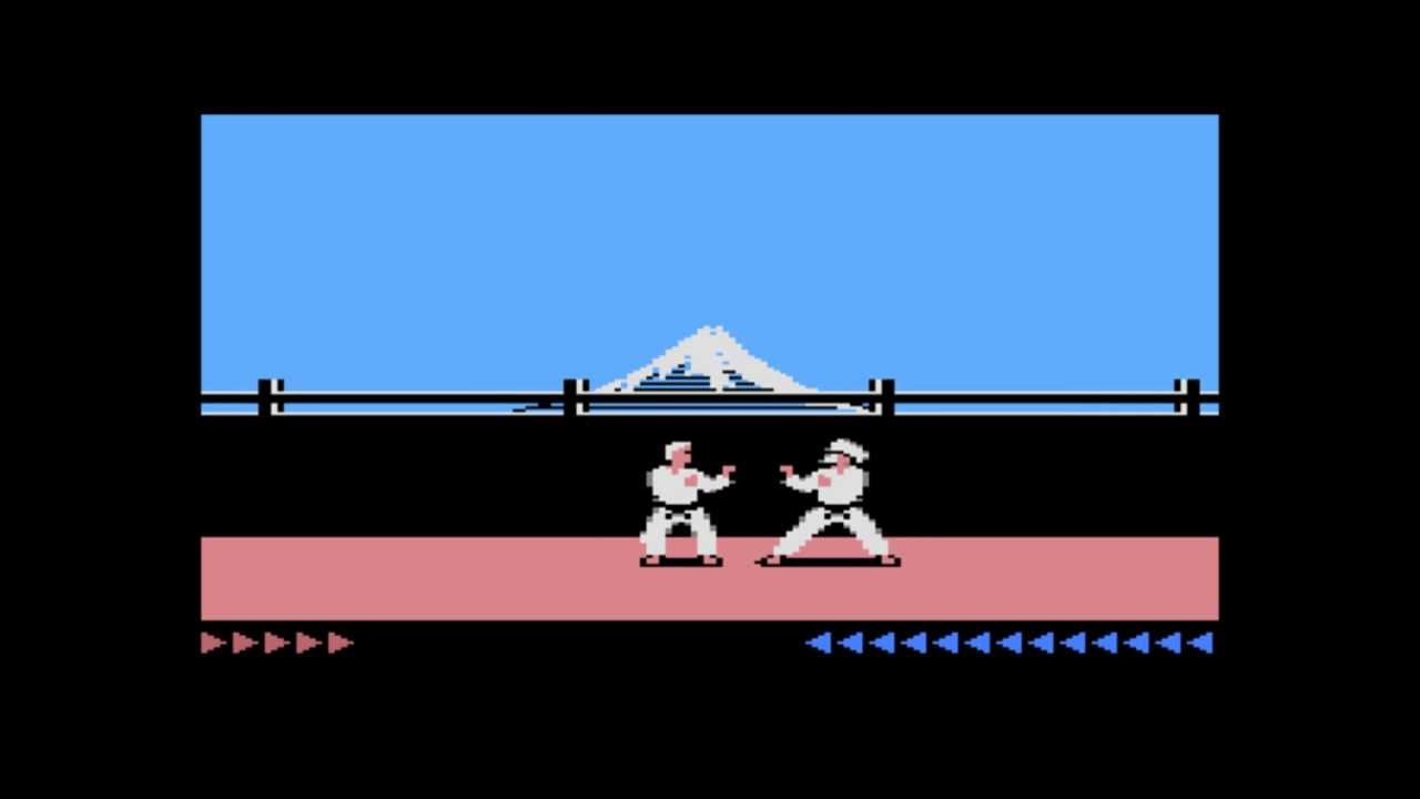 Karateka for the Atari 8-bit family - YouTube