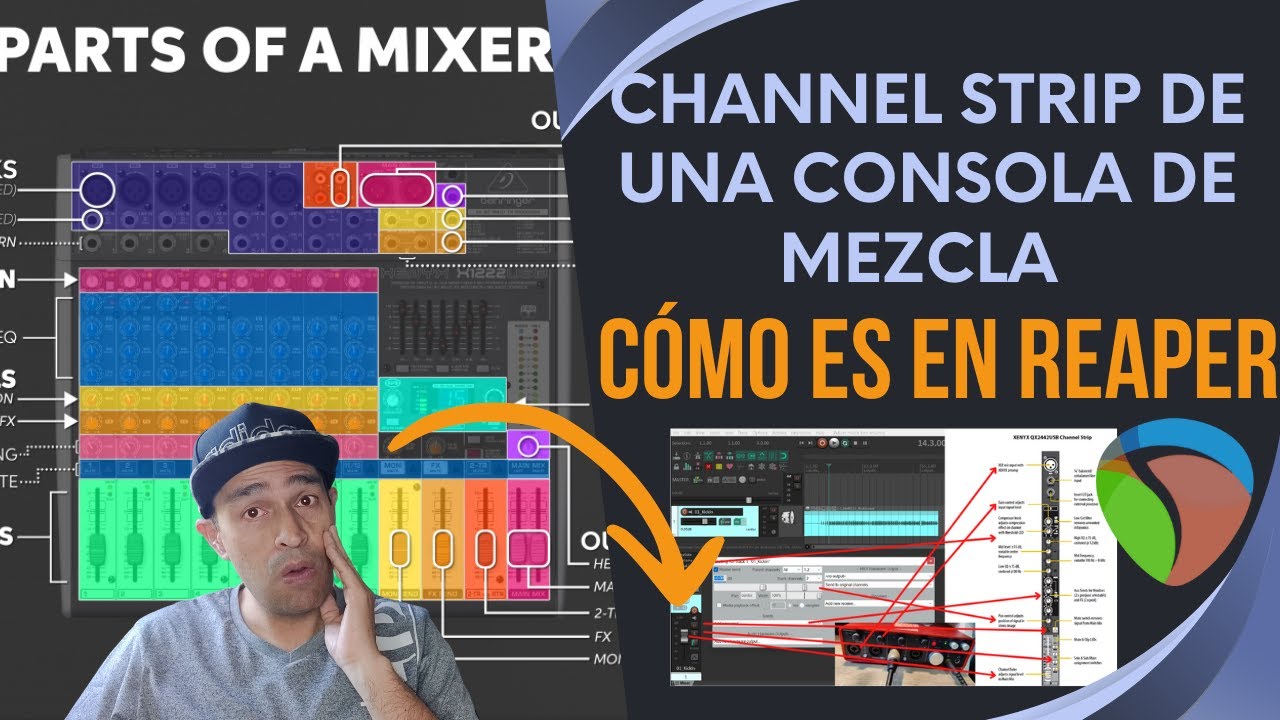😬CHANNEL STRIP de una consola de mezclas y cómo es en REAPER🆒| # ...