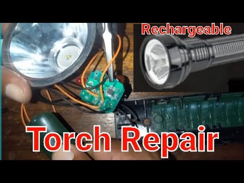 How to Rechargeable Torch Repair at home. - YouTube