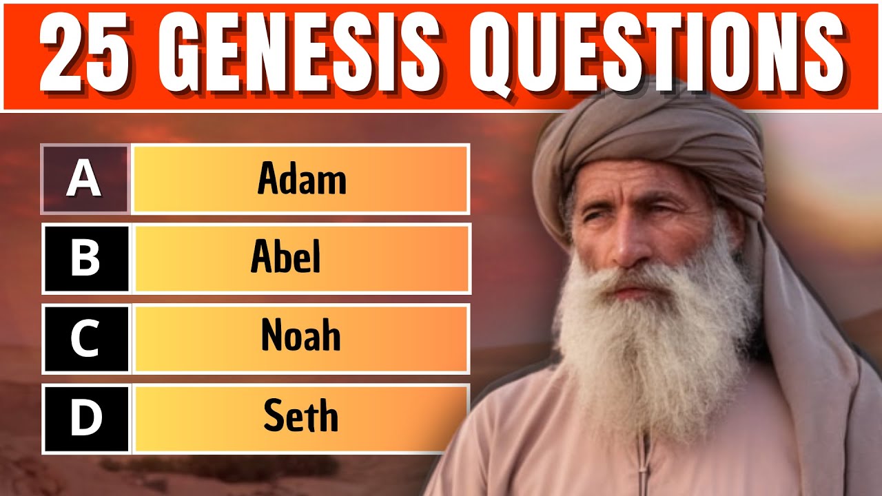 TEST YOUR KNOWLEDGE OF THE BOOK OF GENESIS | BIBLE QUIZ - YouTube
