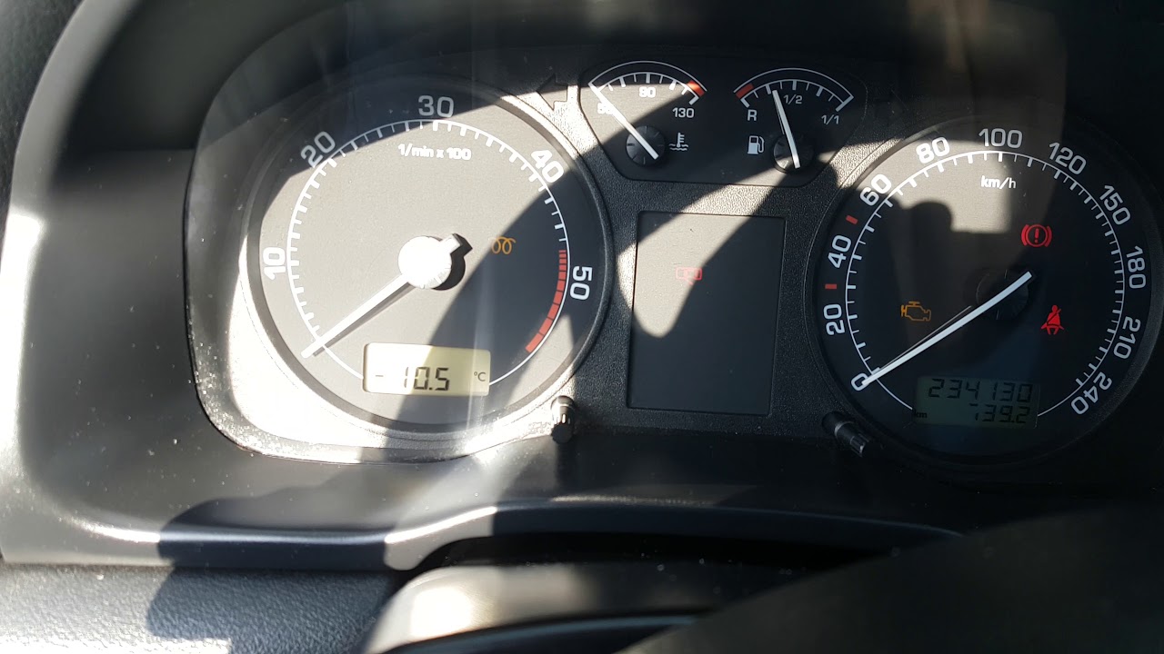 Skoda Octavia 1 1.9tdi asv start at -10 - YouTube