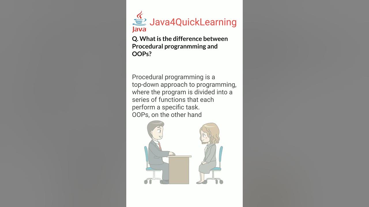 Difference between Procedural programming and OOPs || 30 Days 30 ...