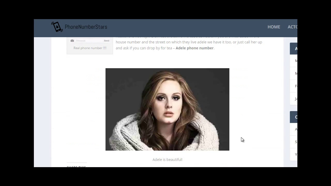 Adele phone number - YouTube