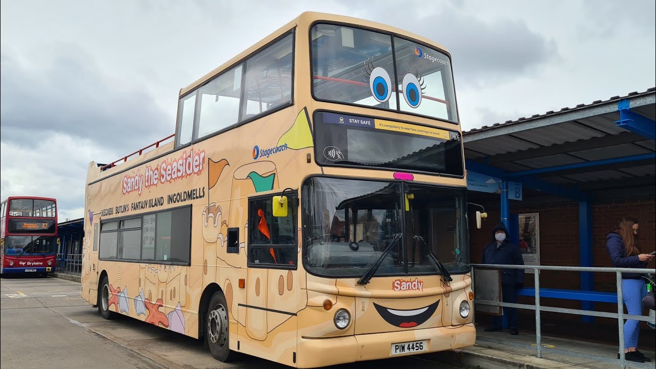 🚍*old skool Trident*Stagecoach Sandy PIW 4456 17676 Dennis Trident ...