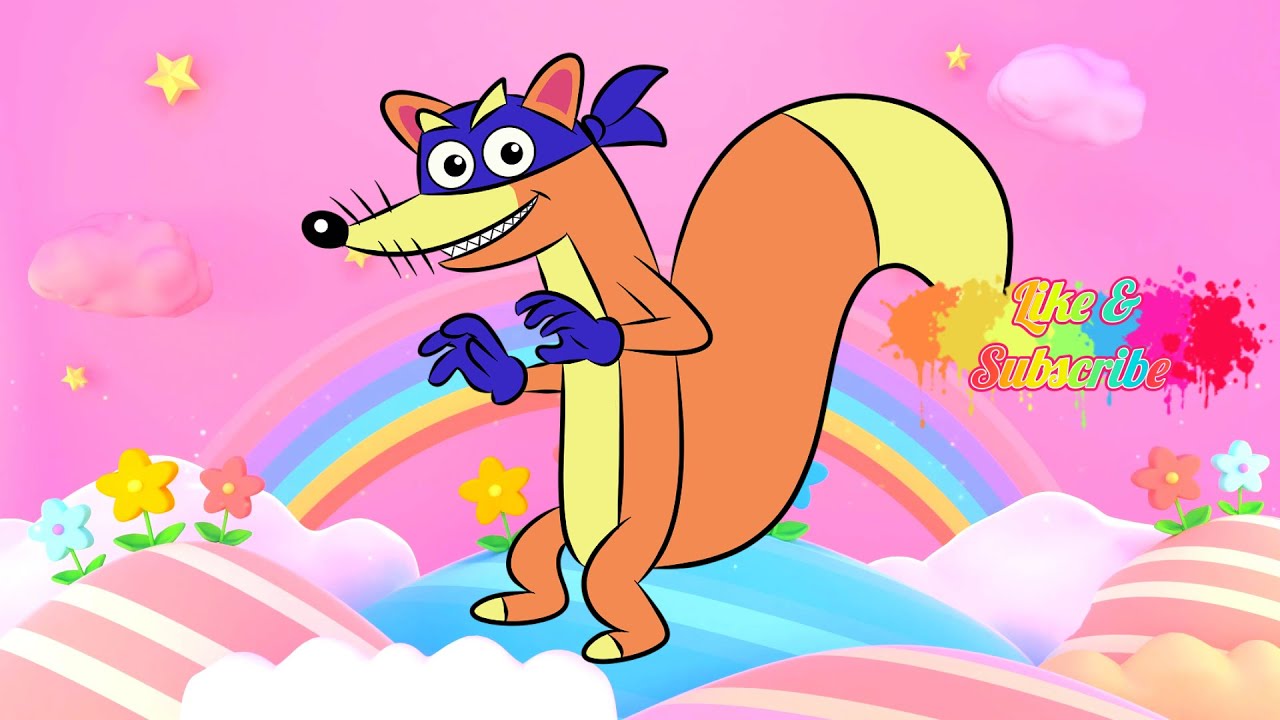 How to Draw Dora the Explorer Swiper drawing and coloring video ...