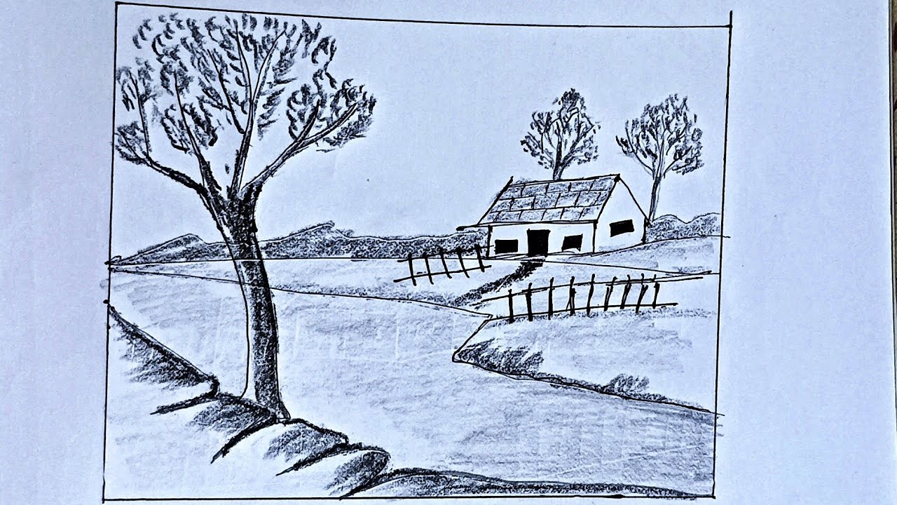 How to draw a beautiful drawing video//very easy pencil drawing//easy ...