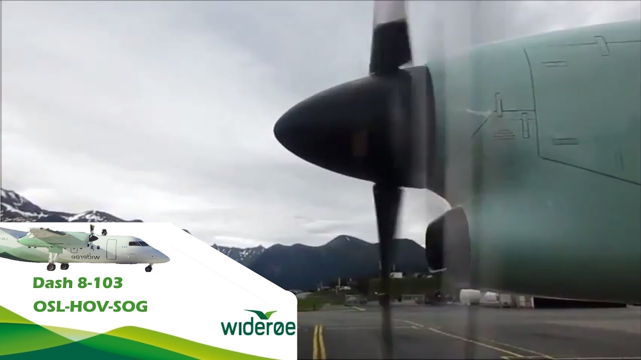 Widerøe Oslo-Orsta/volda-Sogndal (Dash 8 100) - YouTube