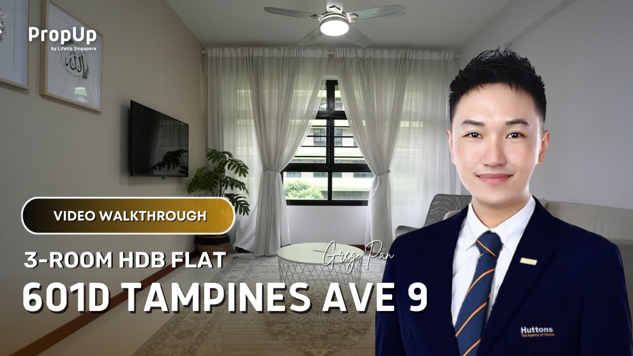 601D Tampines Avenue 9 3-Room HDB Video Walkthrough - Greg Pan - YouTube