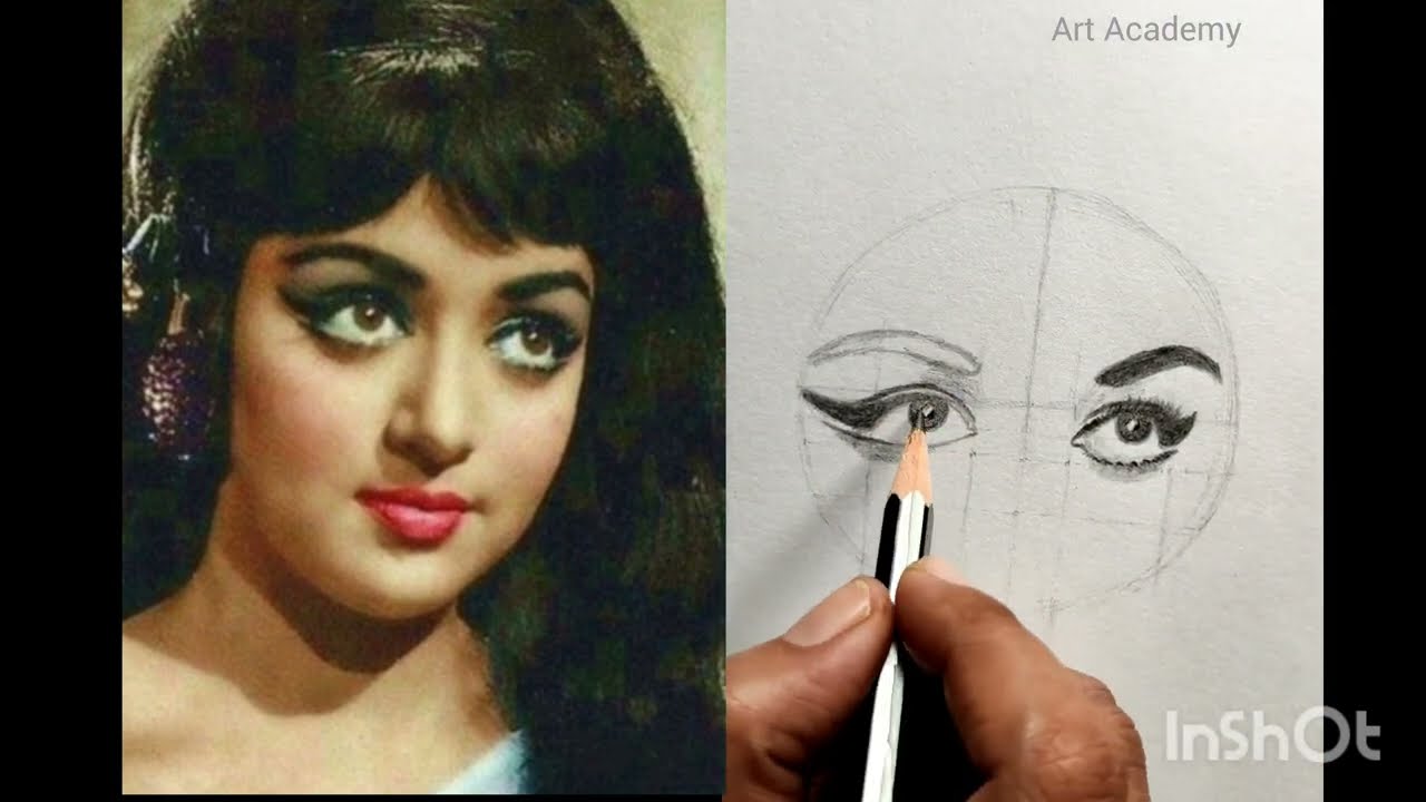 Actress Hema Malini Pencil Drawing Video | How To Draw | Art Academy ...