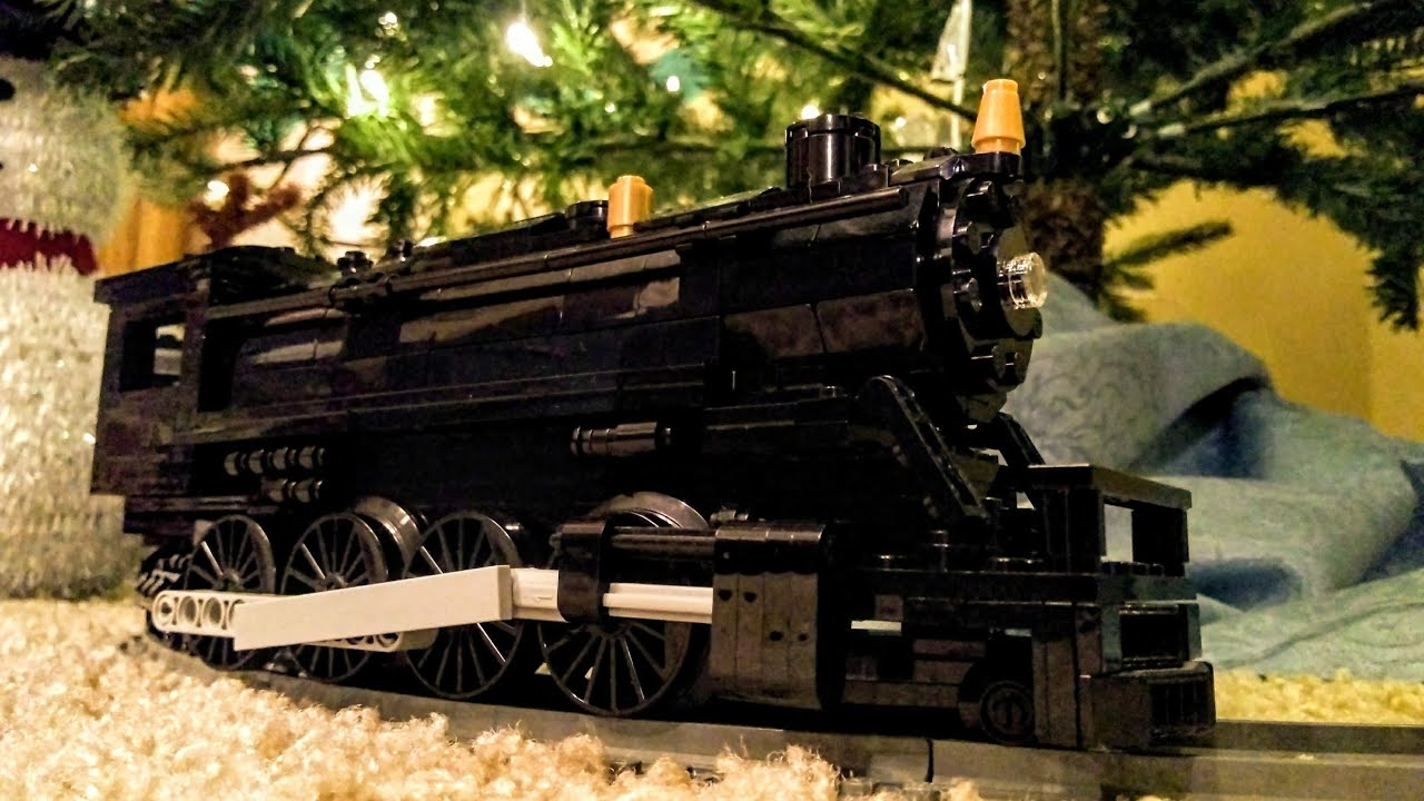 Lego Polar Express around the Christmas tree - YouTube
