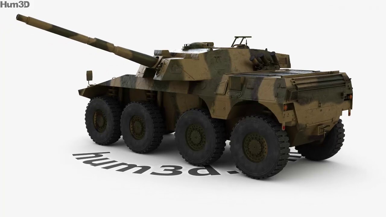 Rooikat 3D model by 3DModels.org - YouTube