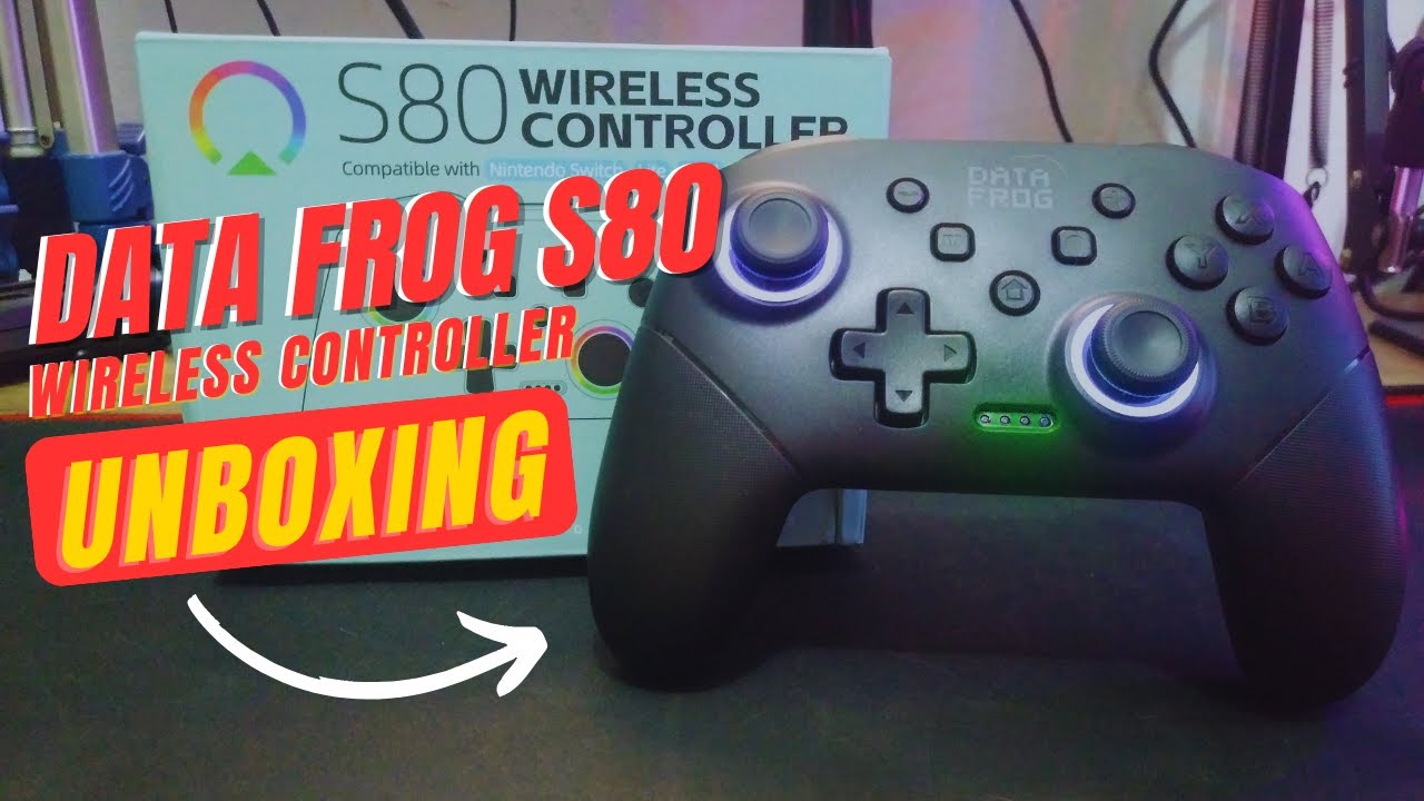 DATA FROG S80 WIRELESS CONTROLLER GAMEPAD - #unboxing #wireless # ...