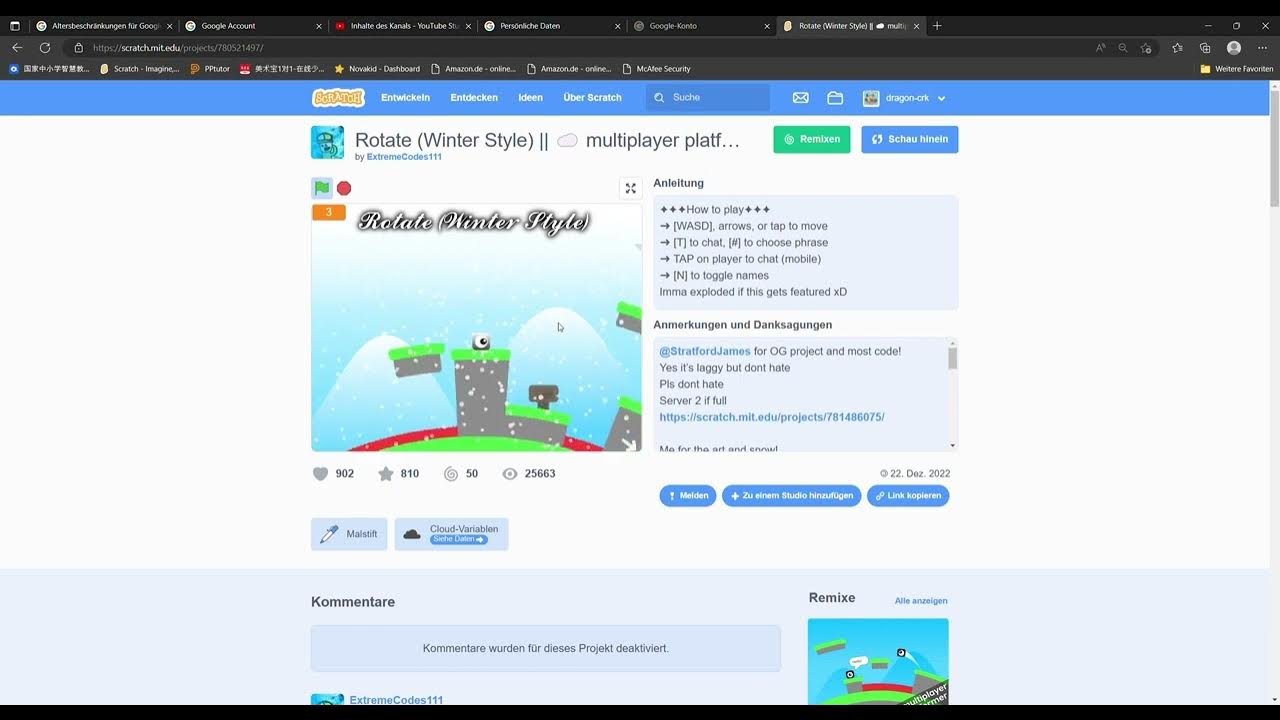 Scratch spiele \ Rotate - YouTube