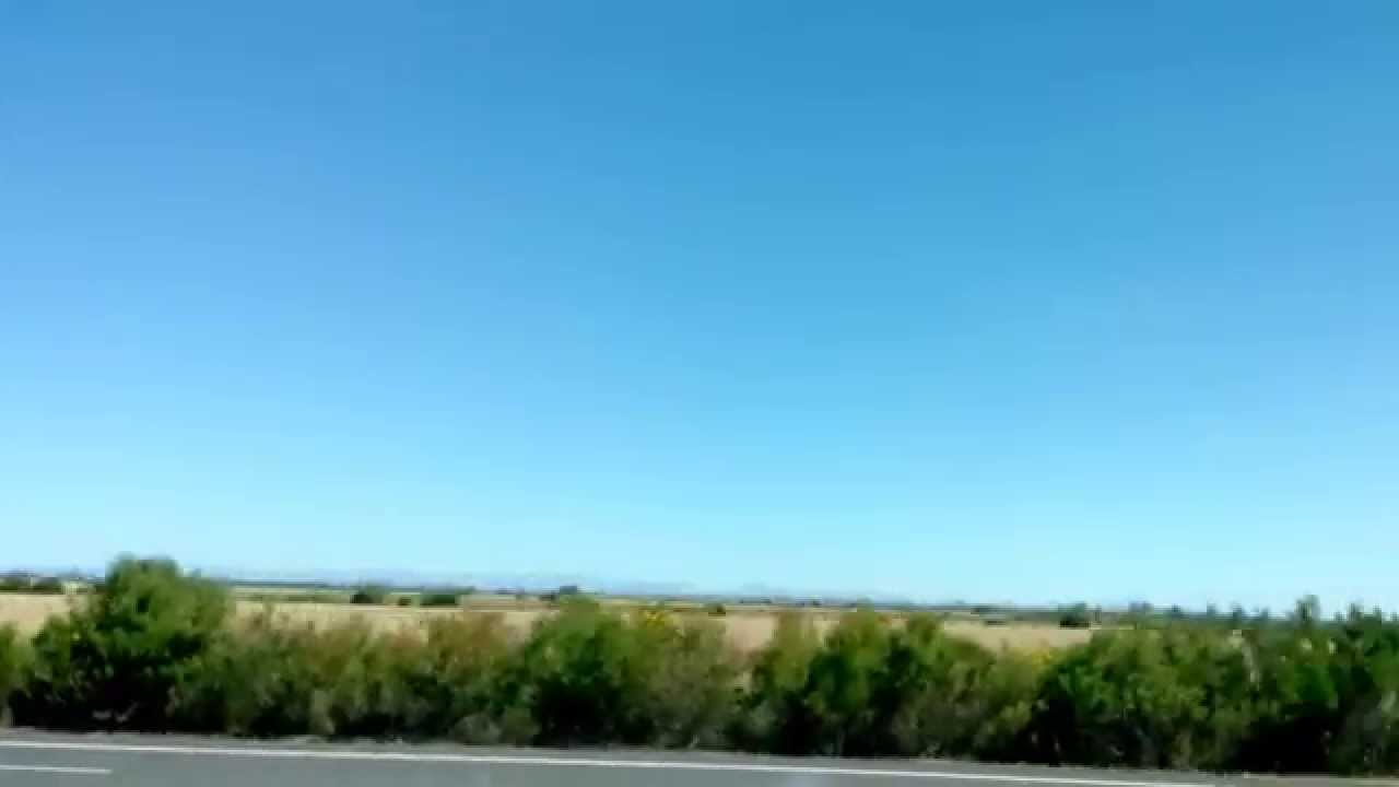 Paisaje Meseta Norte desde la ventanilla de ALSA - YouTube