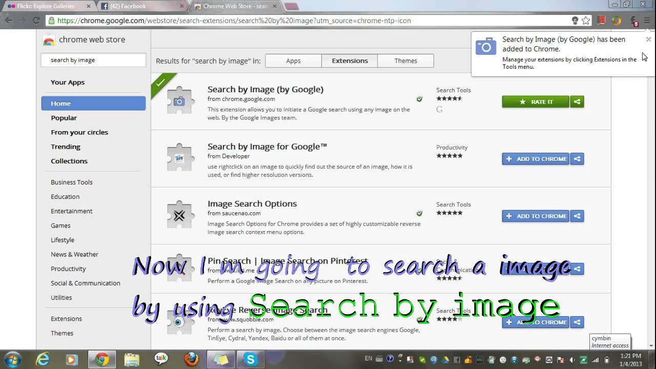 Search by image extension for your google crome browser !! - YouTube