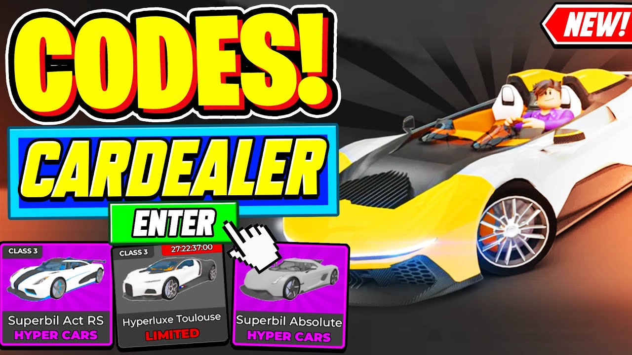 ⚠️New⚠️ ALL WORKING CODES For Car Dealership Tycoon 2024 - Roblox Car ...