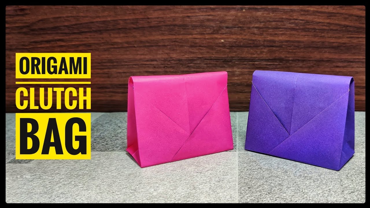 Origami Clutch bag | Origami Bag | Origami tutorial | Paper craft - YouTube