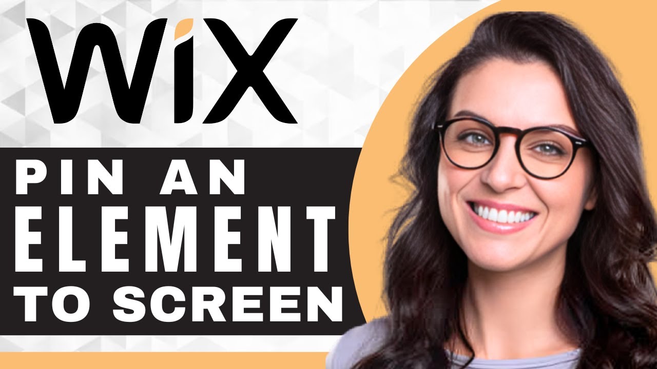 How to Pin an Element to Screen in Wix | Wix For Beginners - YouTube
