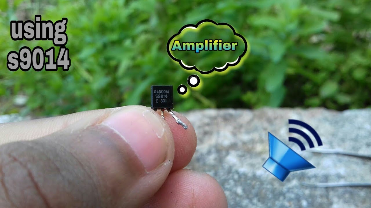 How to make mini amplifier ||using s9014 Transistor ||old mobile ...