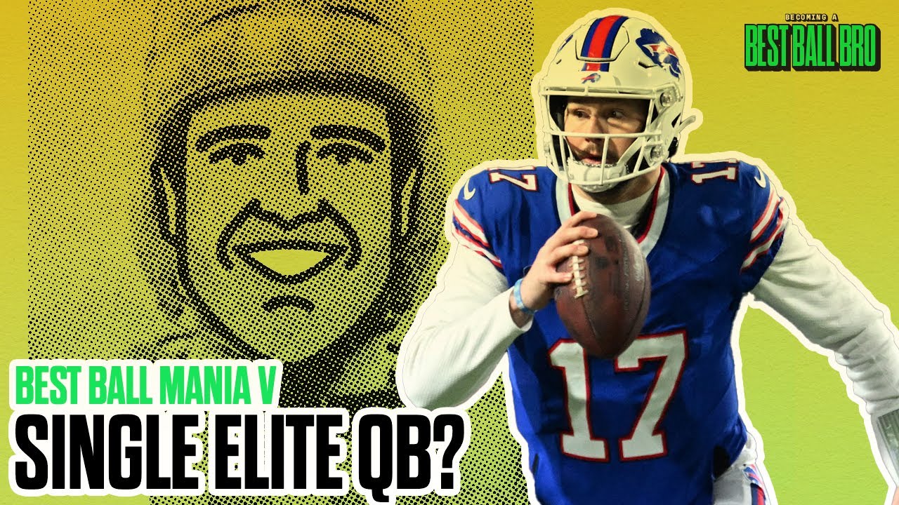 Becoming a Best Ball Bro Episode 4: Single Elite QB Builds with BBM II ...
