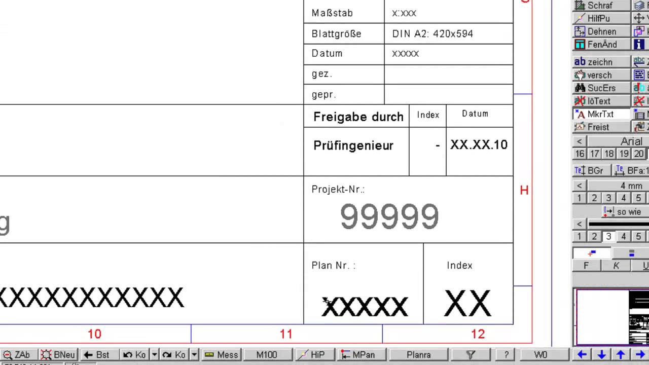 ISB CAD 2013 #17c Makrotexte im Schriftfeld benutzen - YouTube