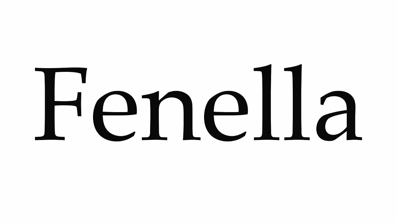 How to Pronounce Fenella - YouTube
