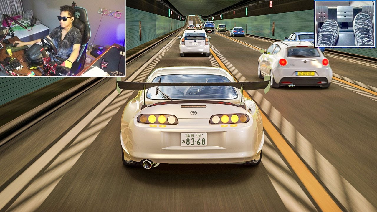 TOYOTA SUPRA JZ A80 PARIS SPEC | STEERING WHEEL + PEDAL CAM | ASSETO ...