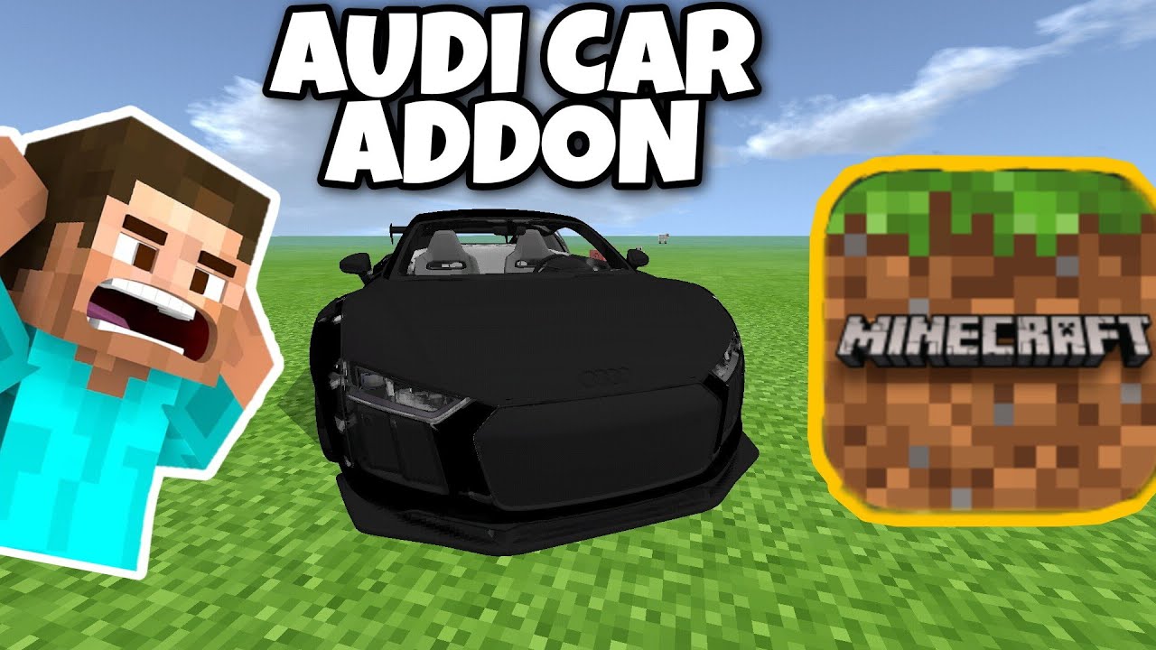AUDI CAR ADDON|| MINECRAFT PE - YouTube