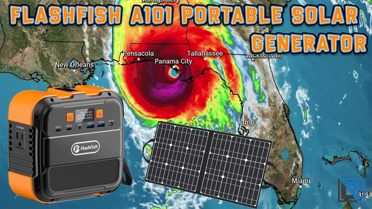 FlashFish A101 Portable Solar Generator Review - YouTube