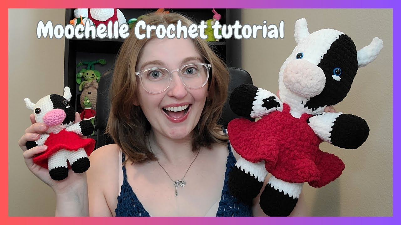 Moochelle the Cow Crochet Pattern and Tutorial - YouTube
