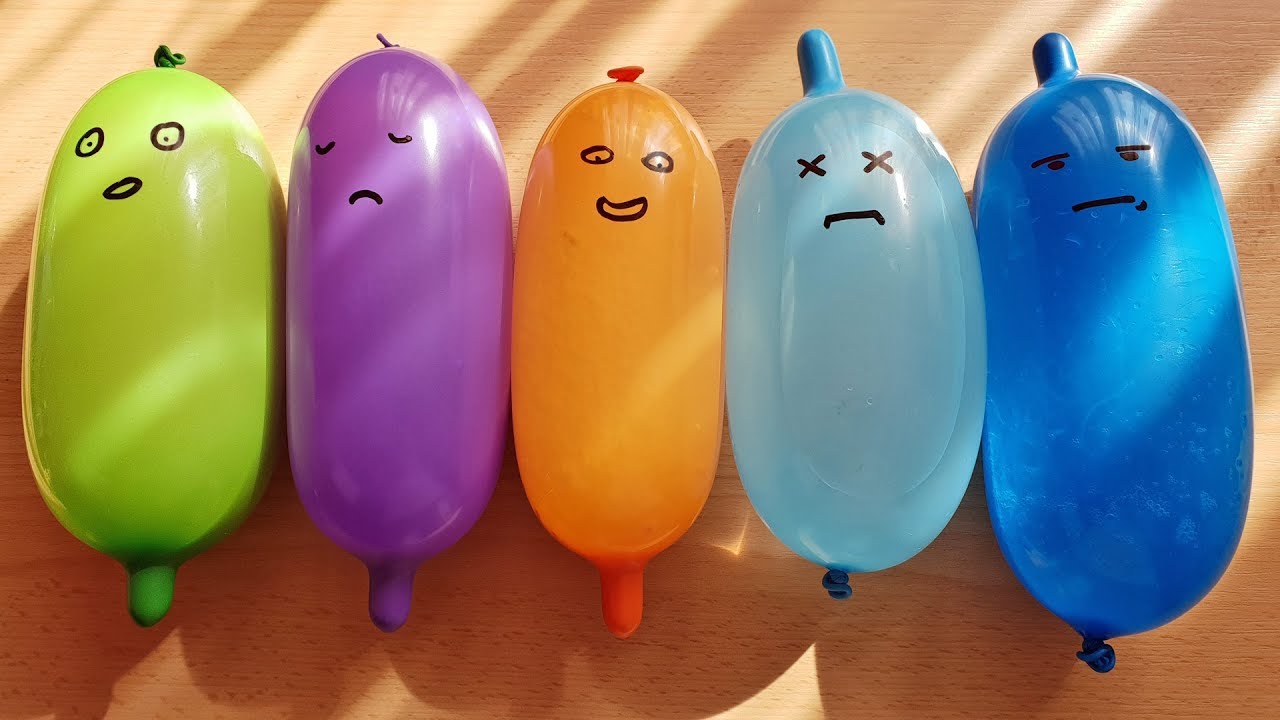 Making Crunchy Slime With Funny Balloons Youtube