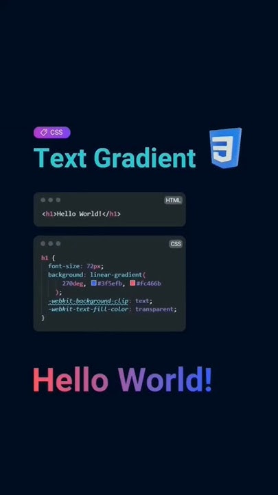 How To Use Text Gradient In Css Coding Webcreation Javascript Webdesign Webdevelop Css 