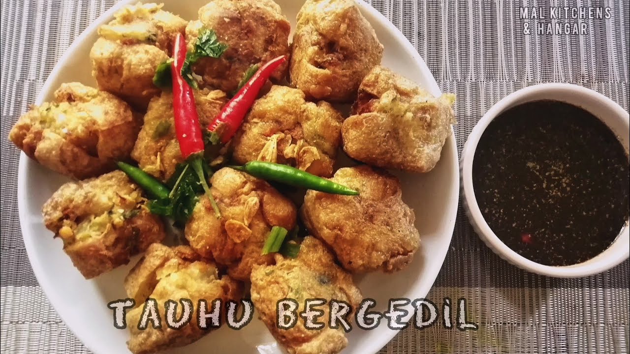 RESEPI TAUHU BEGEDIL || Tahu Bergedil Kentang & Sambal Kicap - YouTube