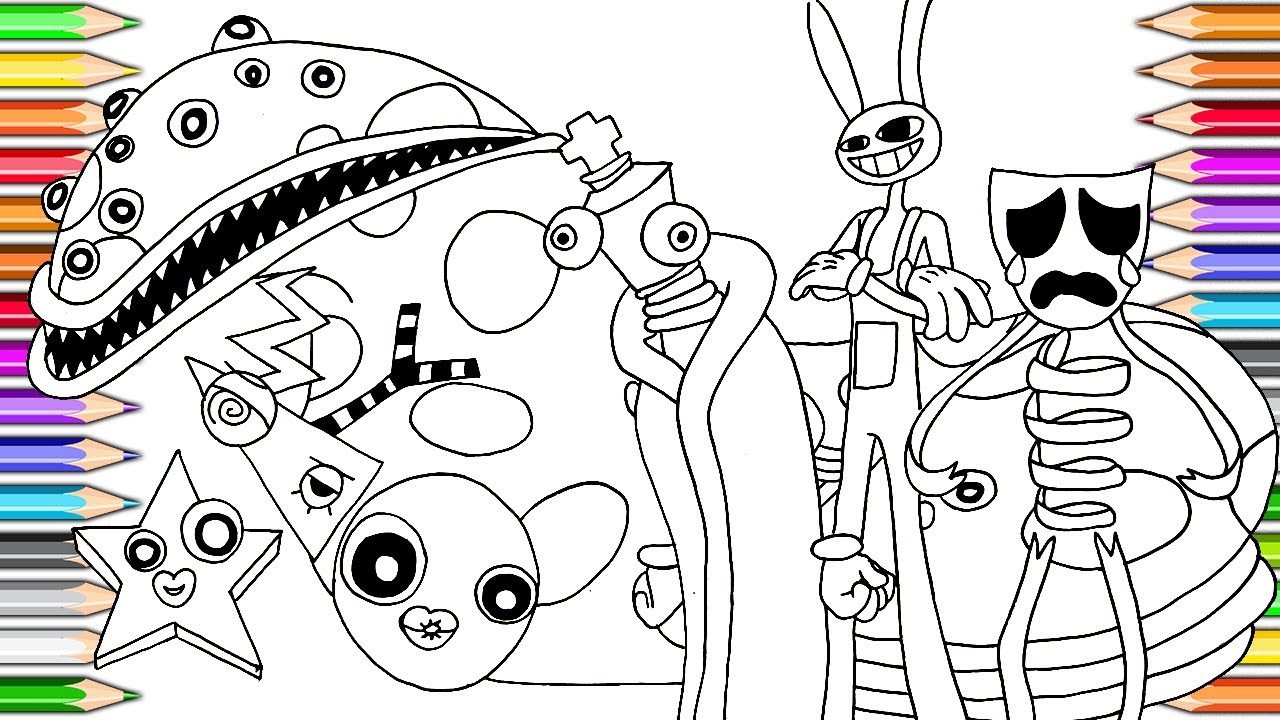 The Amazing Digital Circus New Coloring Pages In the Gloink Lair How To ...