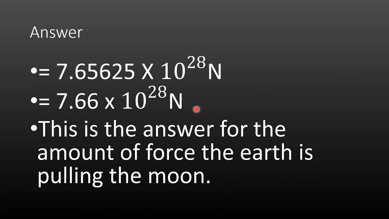 finding the acceleration of the moon orbiting around the earth - YouTube