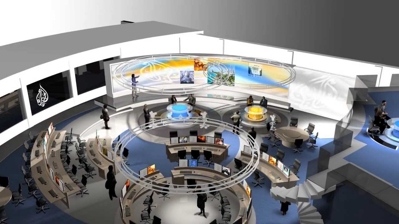 AL JAZEERA INTERNATIONAL QATAR STUDIO VISULISATION 22 - 09 - 2005 - YouTube