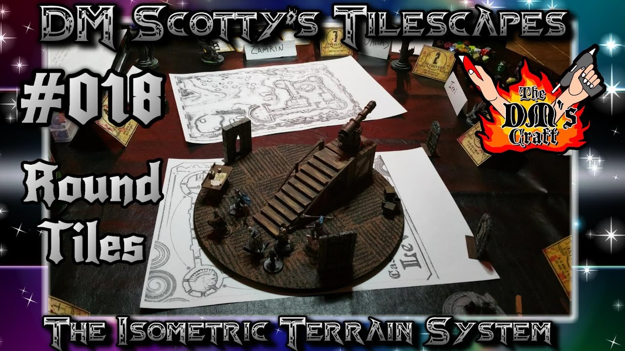ROUND TILES for D&D and pathfinder (DM Scotty's TILESCAPES #018) - YouTube