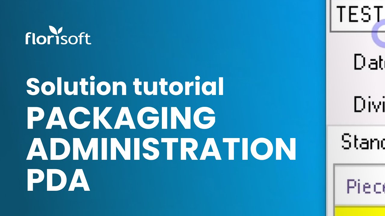 Florisoft Package Administration on a PDA // Florisoft Tutorial - YouTube
