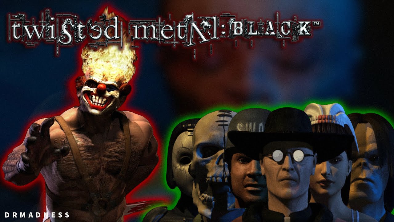 TWISTED METAL: BLACK | ALL CHARACTER CUTSCENES & ENDINGS | COMMENTARY ...