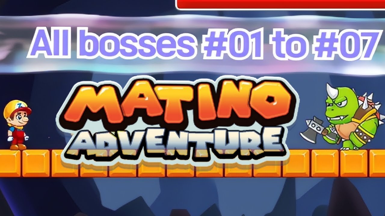 All bosses | Super Matino - new adventure game - World-1 | Android # ...