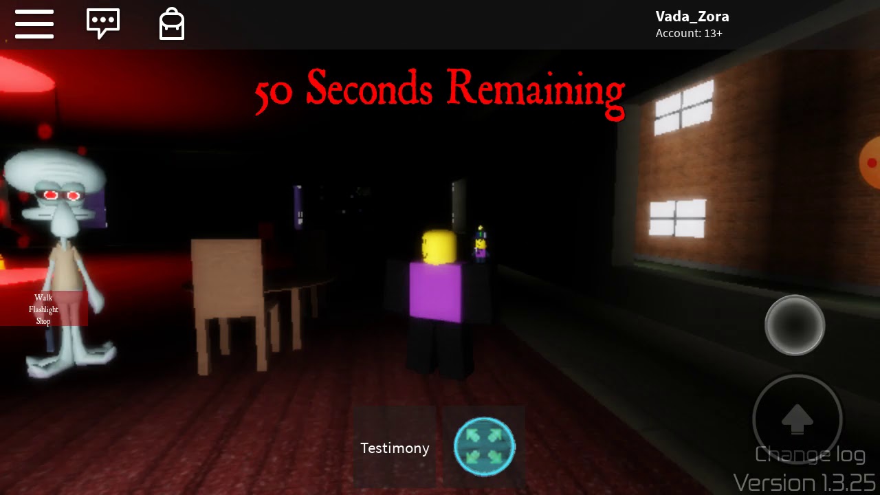 Roblox Midnight Horrors: me and Squidward are chilling - YouTube