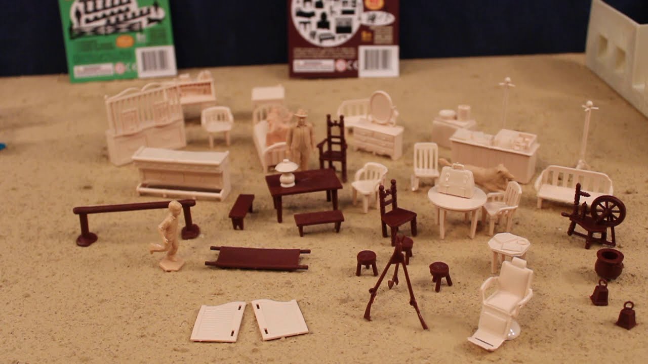 BMC TOYS ANTIQUE FURNITURE SET REVIEW! - YouTube