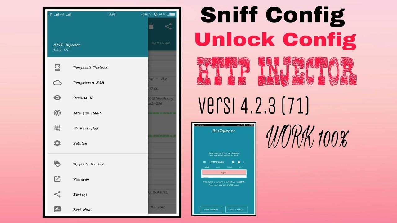 Sniff Config Atau Unlock Config HTTP INJECTOR Versi 4.2.3 (71) - YouTube