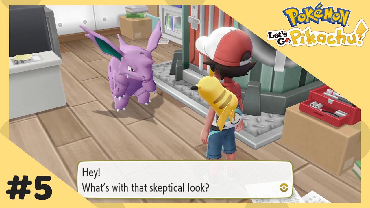 Pokemon Let's Go Pikachu - Ep. 5 (A Pokemon that Talks!!??) - YouTube