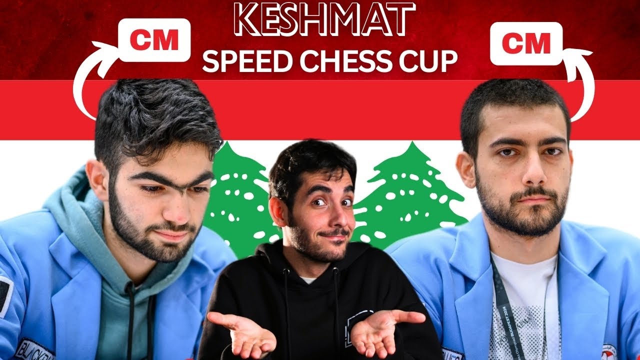CM أديب أرقدان vs CM جو أسعد - Keshmat Speed Chess Cup - YouTube