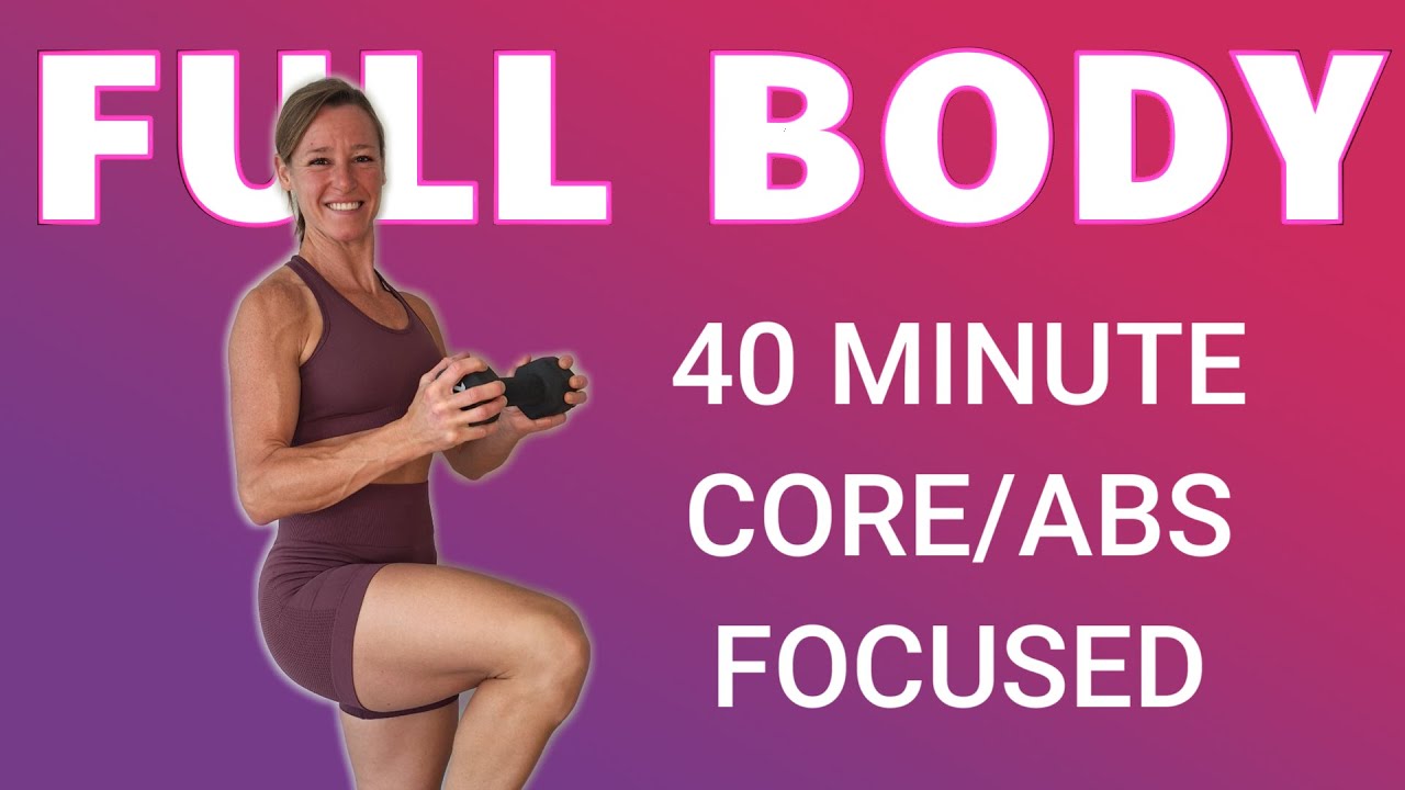 40 MINUTE KILLER CORE FOCUSED FULL BODY WORKOUT WITH DUMBBELLS | AT ...