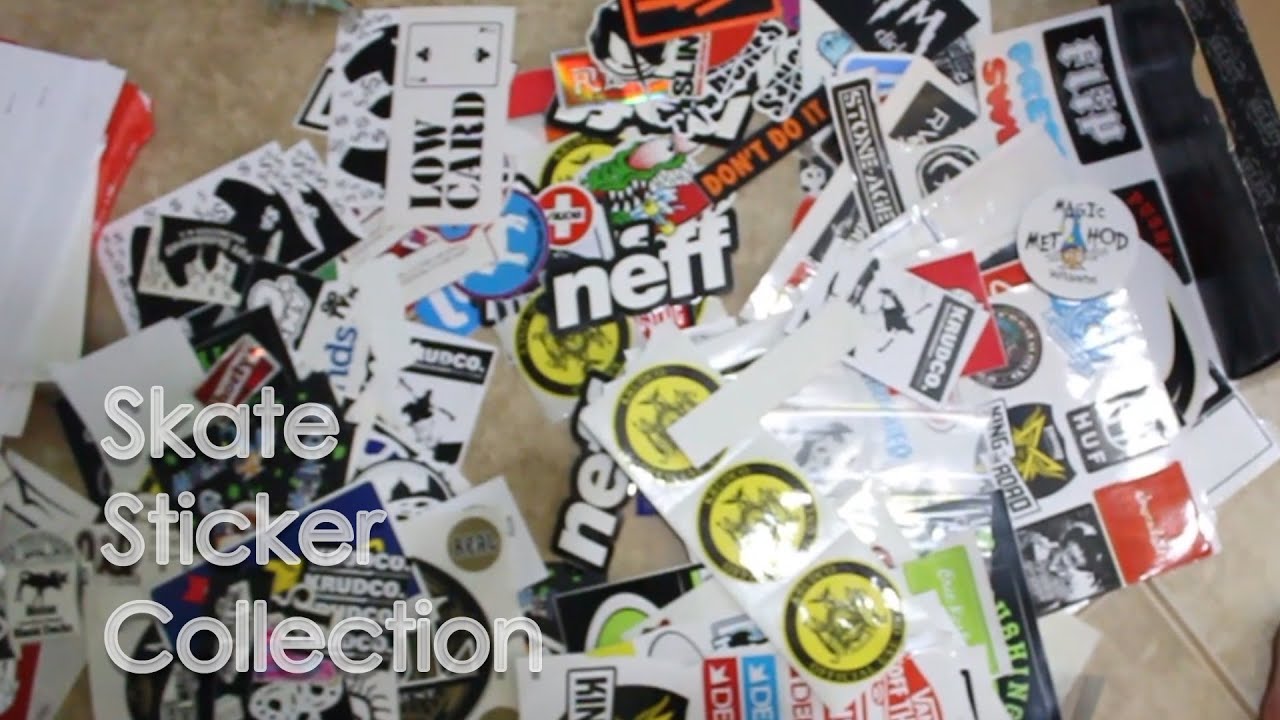 My Skate Sticker Collection - YouTube