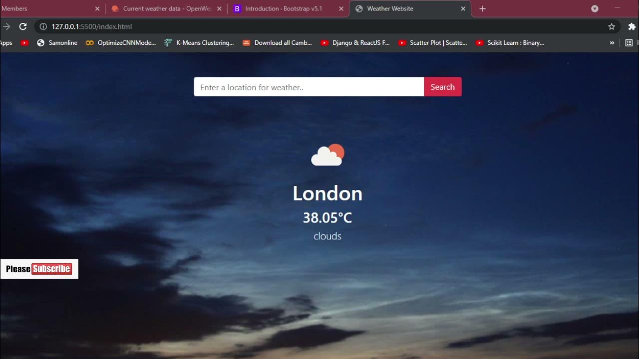 JavaScript Weather App using OpenWeatherMap API for beginners | 400 ...